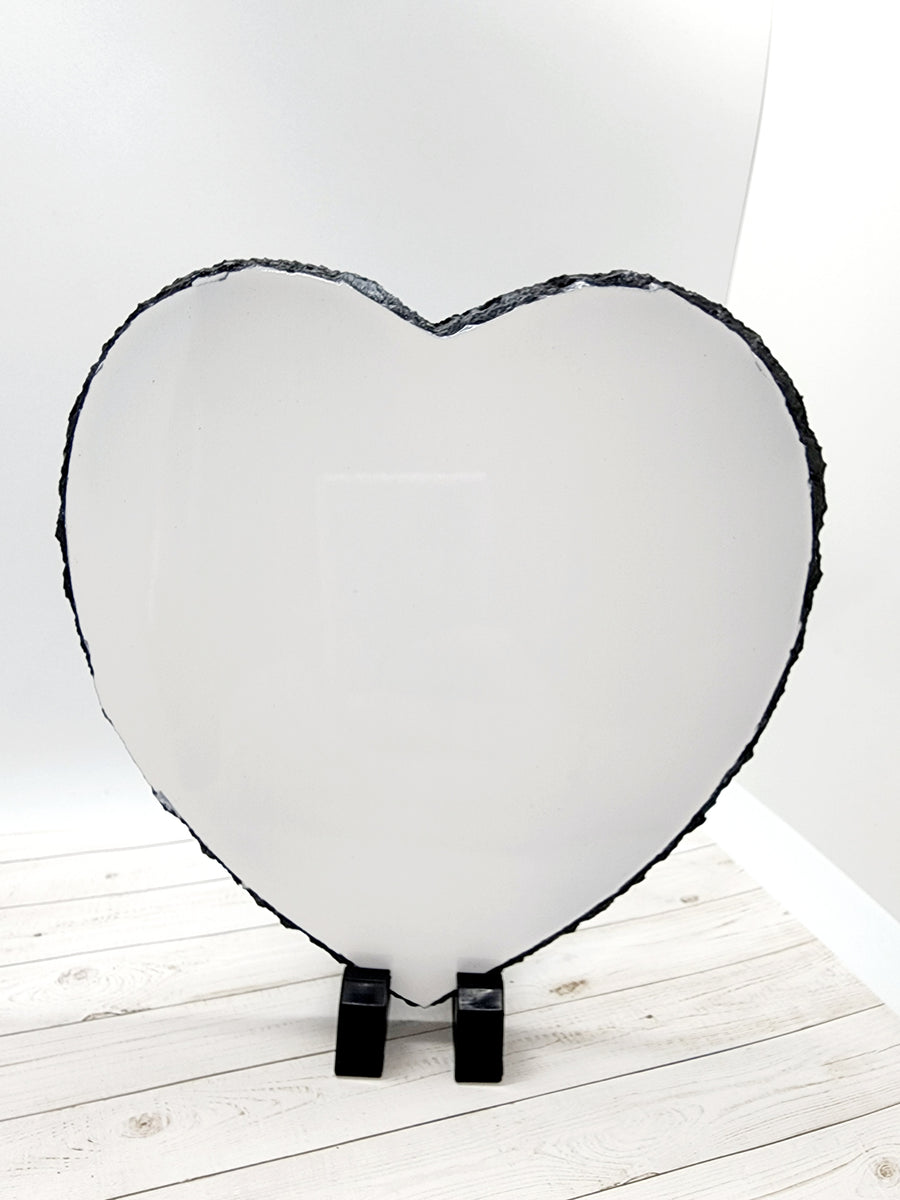 Photo Slate for Sublimation - Heart – Blanks Blanks Baby